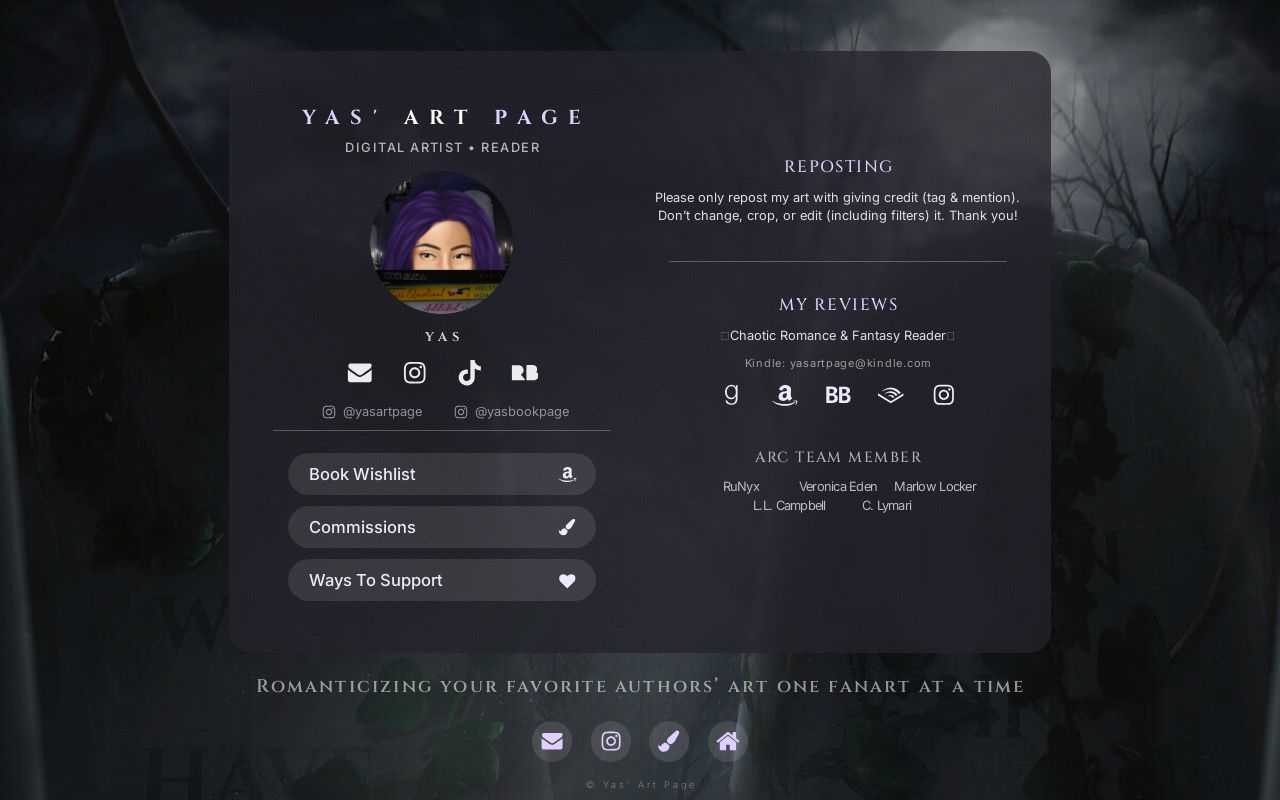 Yas’ Art Page Links